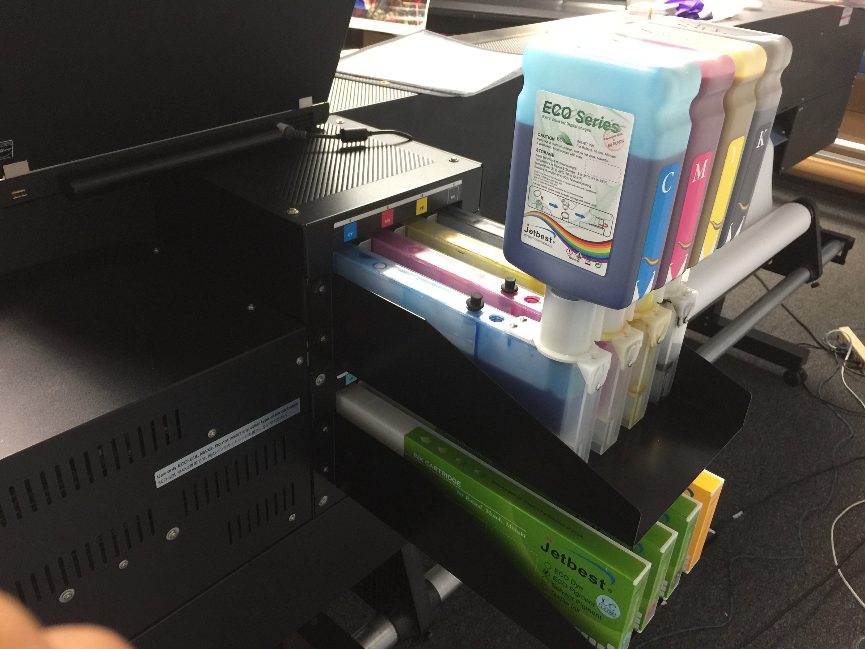 Jetbest Pro Refillable Ink Cartridge for Mimaki Printers (SS21/ES3), 4 ...