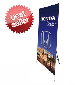 Small X Banner Stand, 24" x 63" — Premier Colour