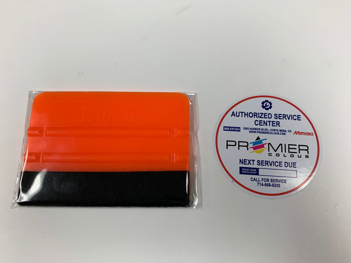Orange Felt Squeegee — Premier Colour